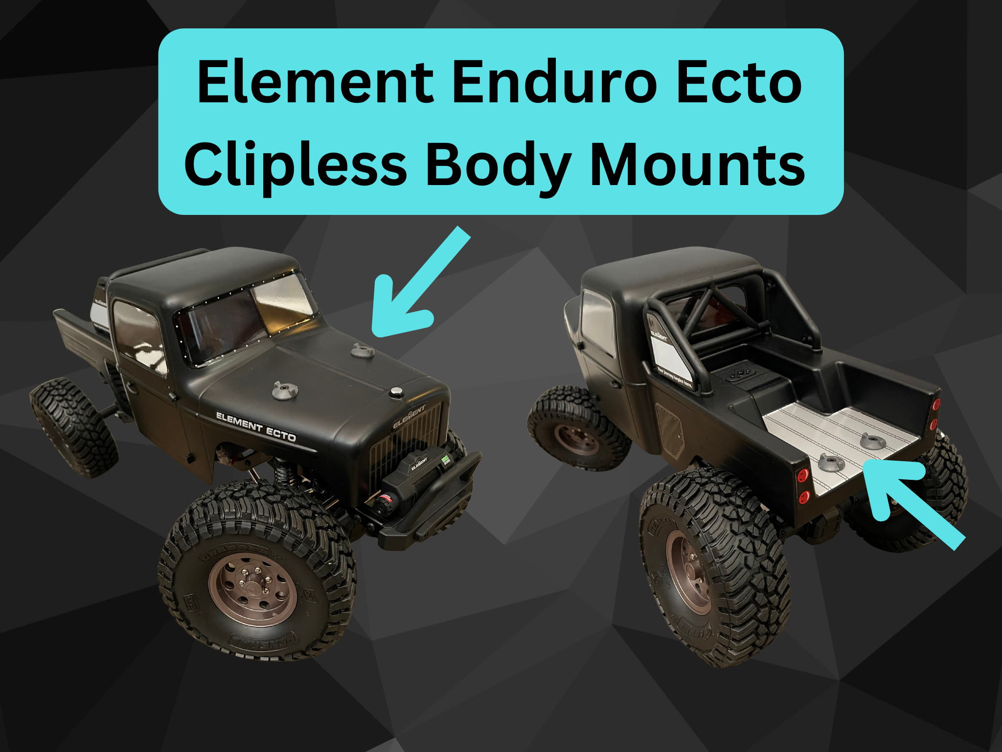 Clipless Body Mounts for Element Enduro Ecto – Fine Laser Designs