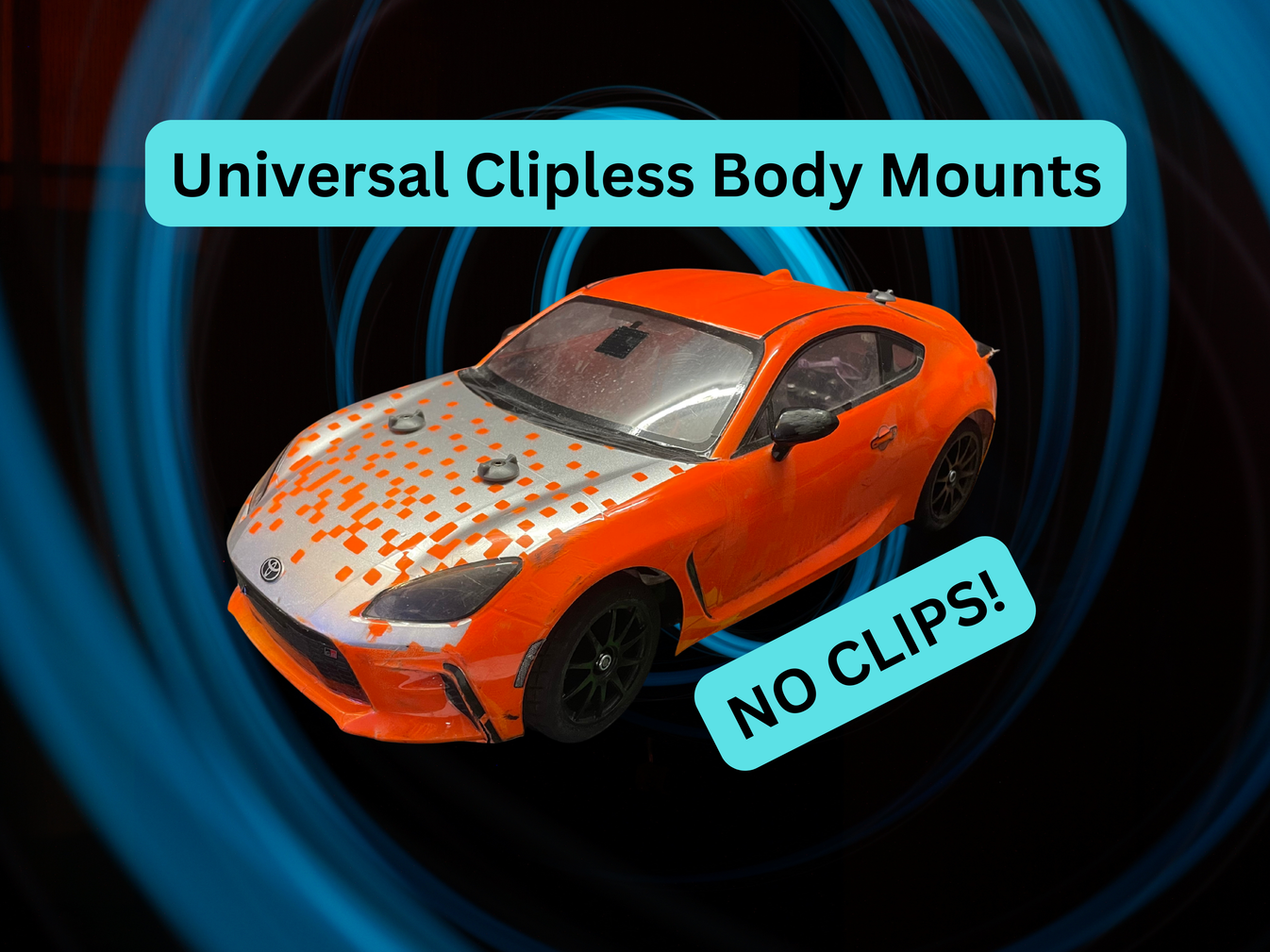 Universal/TT-02 Clipless Body Mounts Kit – Fine Laser Designs