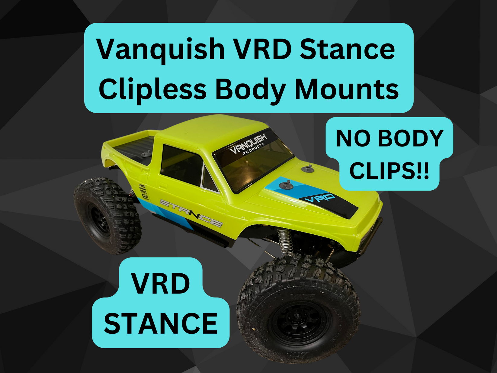 V2 Clipless Body Mounts for Vanquish VRD Stance – Fine Laser Designs